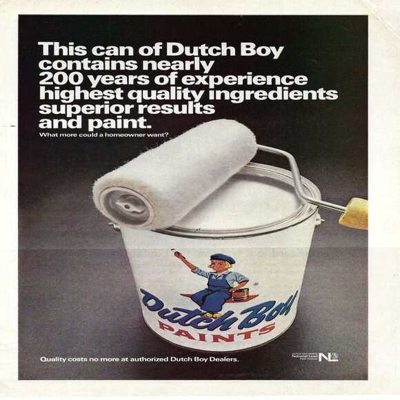 Dutch Boy | Art | 967 Dutch Boy Paint 20 Years Of Experience Vintage ...